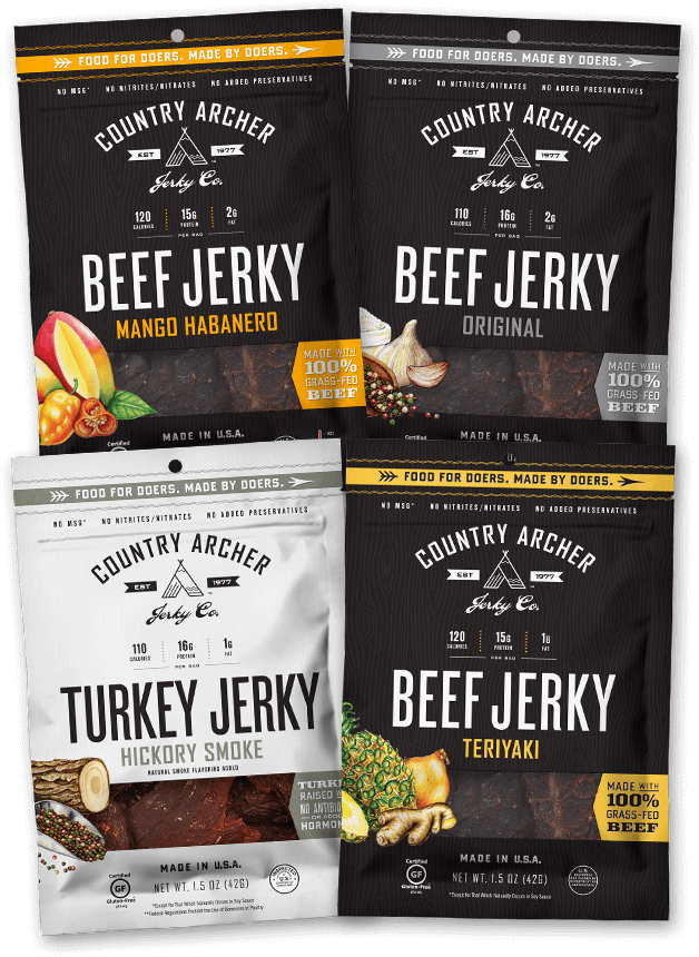 Download Country Archer - All Natural Beef Jerky Original - PNG Image ...