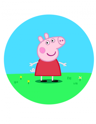 Download Peppa Pig Facing Forward PNG Image with No Background - PNGkey.com