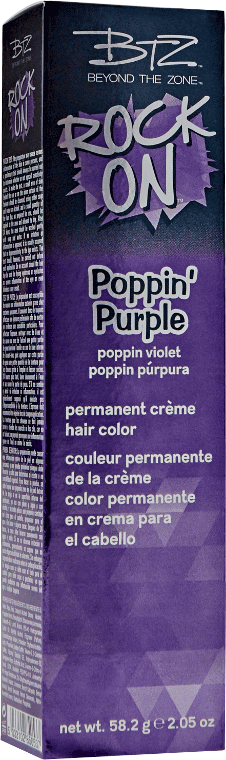 Download Beyond The Zone Poppin Purple Permanent Creme Hair - Btz Rock ...