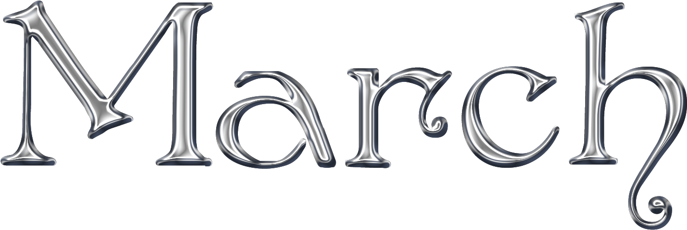 Download March Transparent Images Png - March Word Art PNG Image with ...