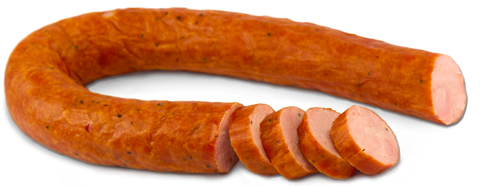 Download Sausage Lying On A Wooden Table - Saucisson PNG Image with No ...