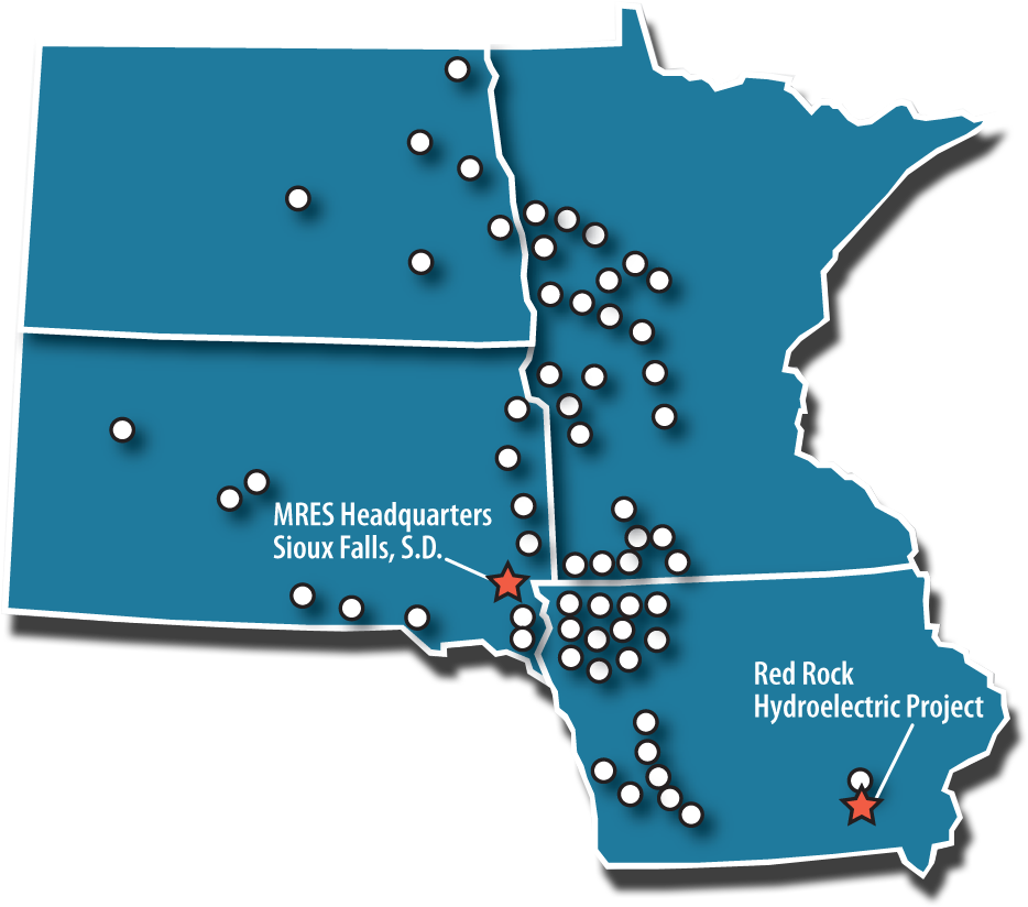 Download About Missouri River Energy Services - Map PNG Image with No ...
