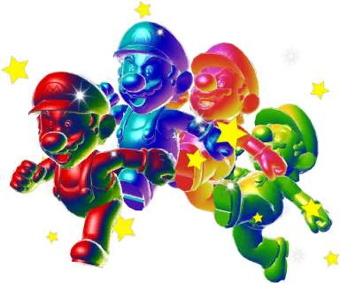 Rainbow Star Mario