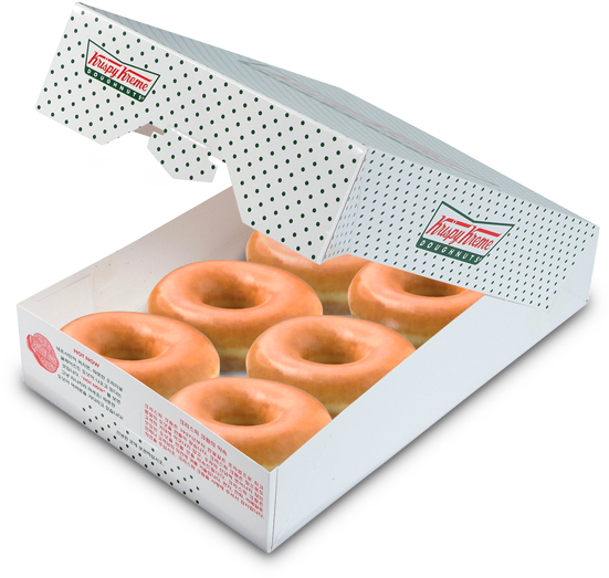 Doughnut Clipart Dozen - Dozen Original Glazed Doughnuts - Free ...