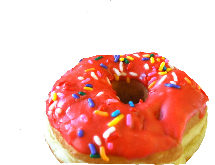 Download Red Doughnut - Cherry Iced Donuts PNG Image with No Background ...