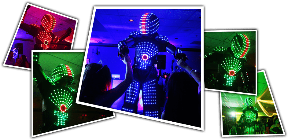 Download The Led Robots Take The Stage - Graphic Design PNG Image with ...