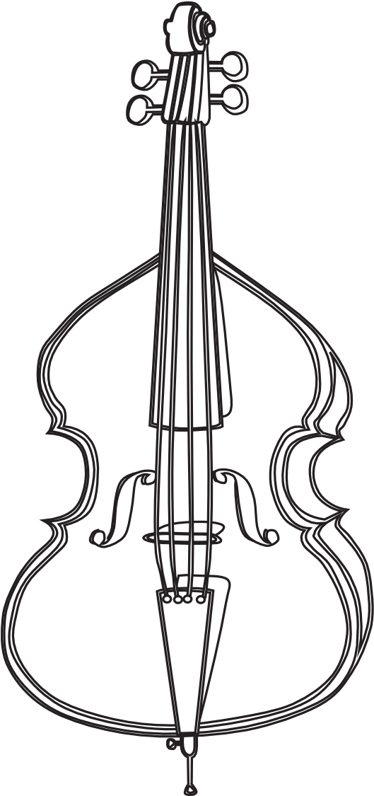 Cello Black And White Clipart - Cello Drawing - Free Transparent PNG ...