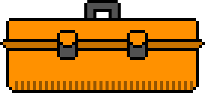Toolbox - Tool Box Pixel Art - Free Transparent PNG Download - PNGkey
