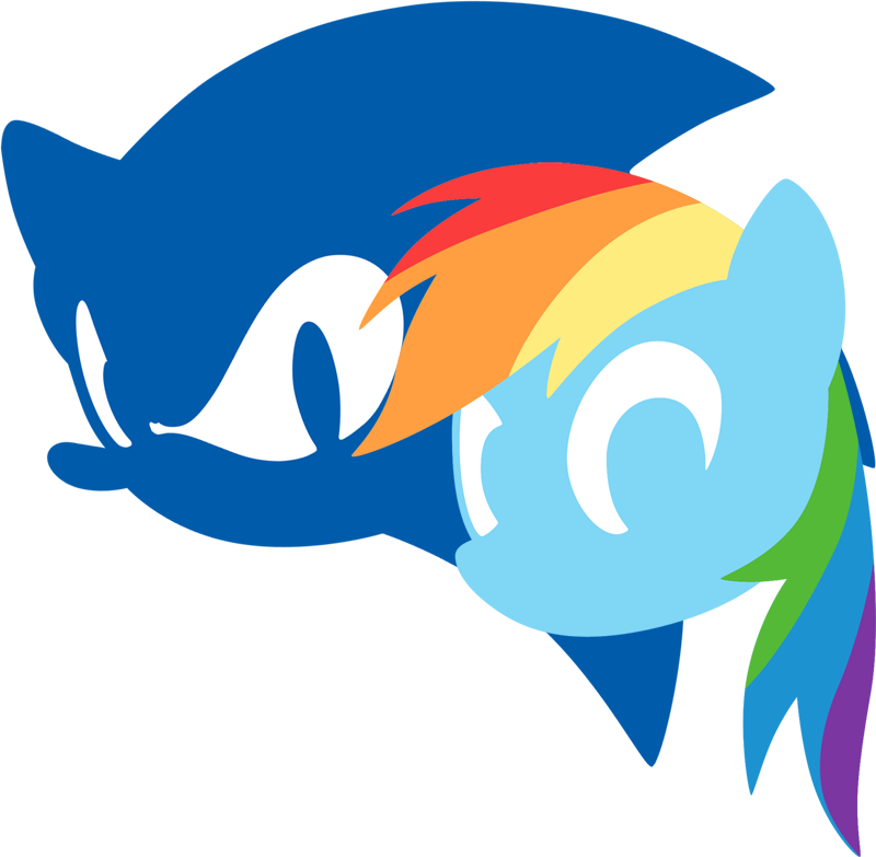Download Sonic The Hedgehog Head Icon - Logo De Rainbow Dash PNG Image ...