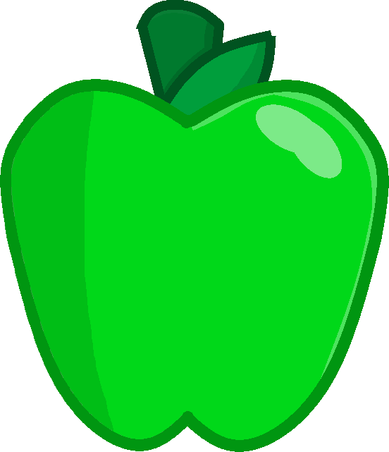Download Green Apple Remade - Bfdi Green Apple PNG Image with No ...