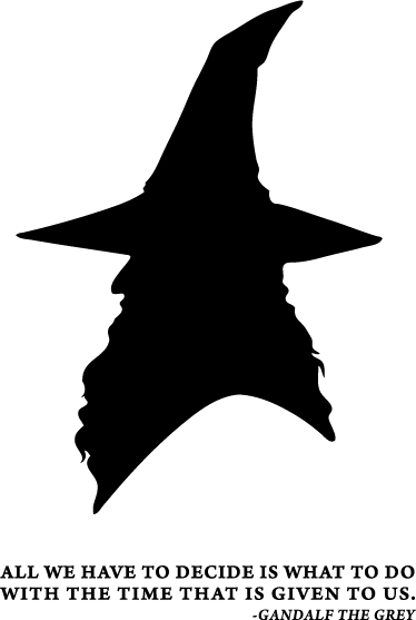 Gandalf Head Silhouette