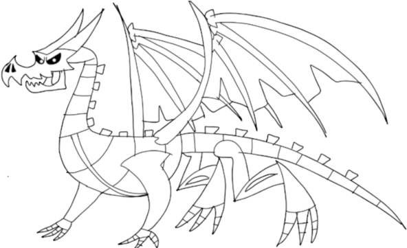 Skeletal Dragon Pixel Art