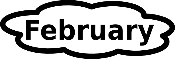Black And White Letters Format Free Cliparting - February Clip Art ...