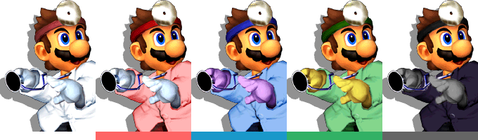 Download Mario Palette - Dr Mario Melee Colors PNG Image with No ...