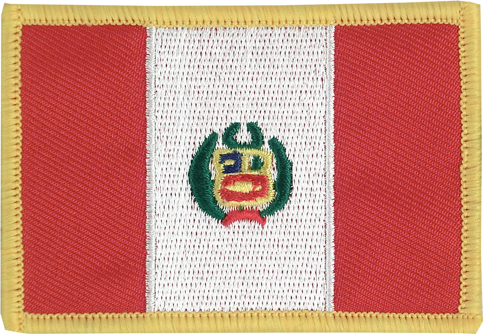 Download Peru - Flag Patch - Stitch PNG Image with No Background ...