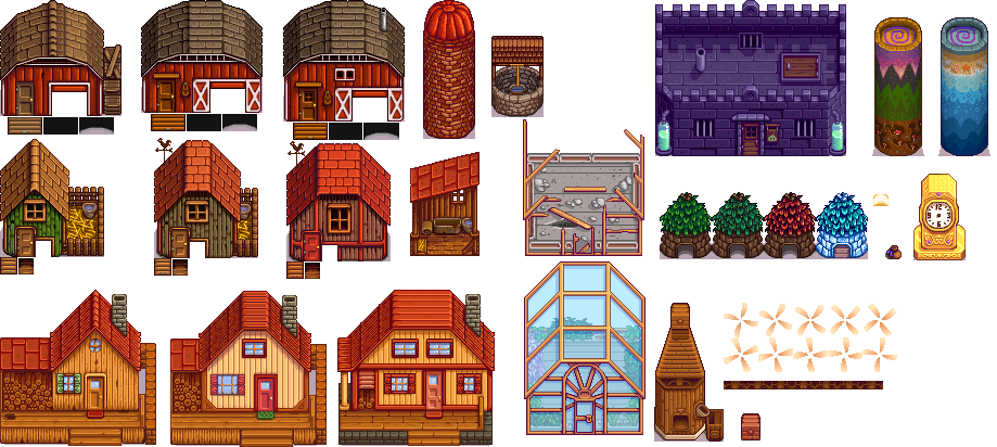 Click For Full Sized Image Farm Buildings - Stardew Valley House Sprite ...