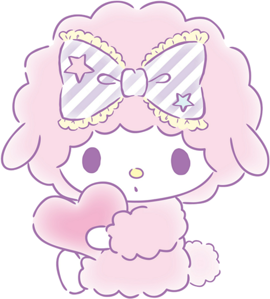 Download Piano Sanrio Cute Watercolor Love Heart Ribbon Star - ピアノ ちゃん ...