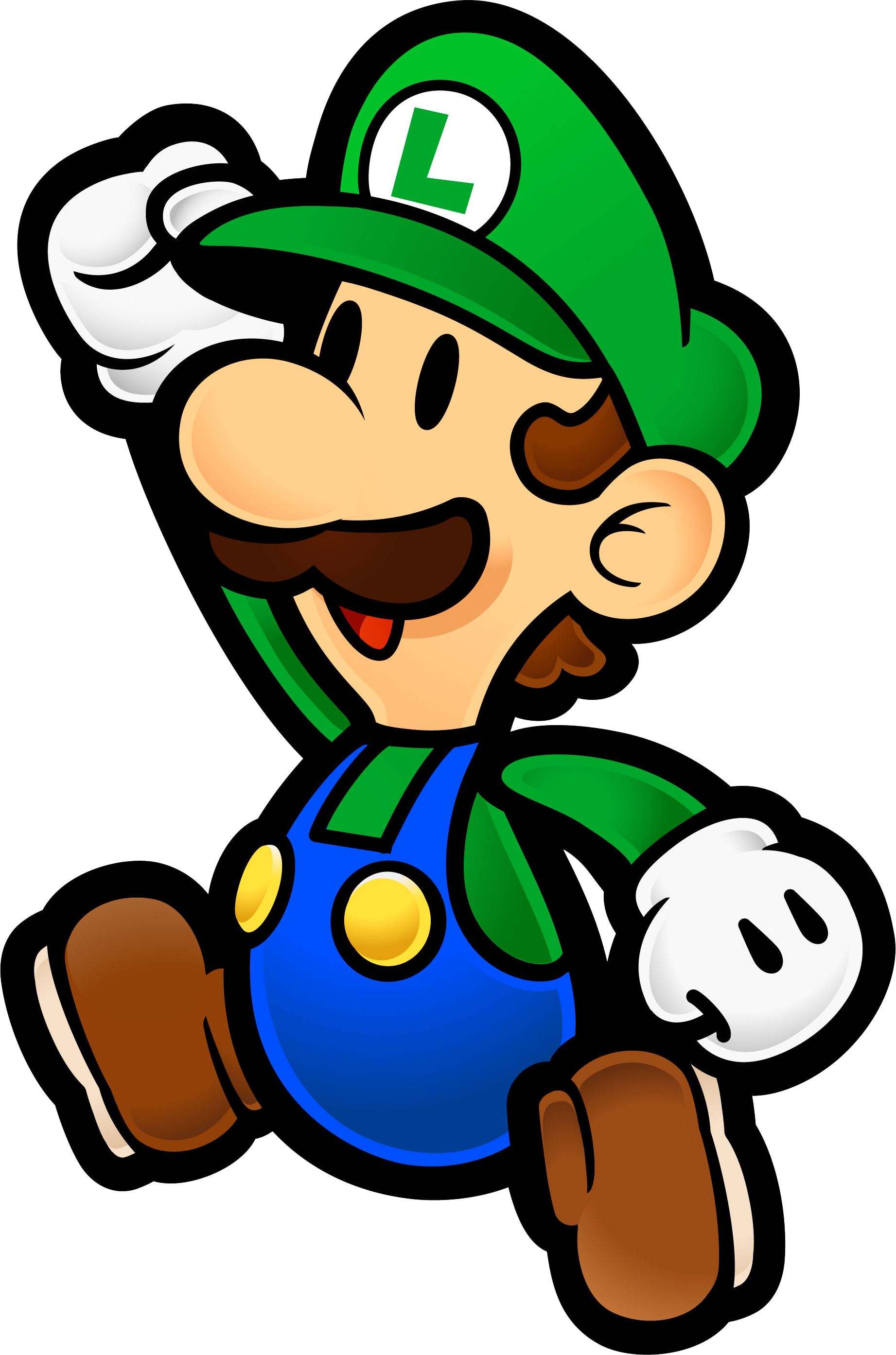 Super Mario Clipart Green - Paper Luigi - Free Transparent PNG Download ...