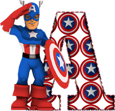 Alphabet Captain America - Letras Del Capitan America - Free ...