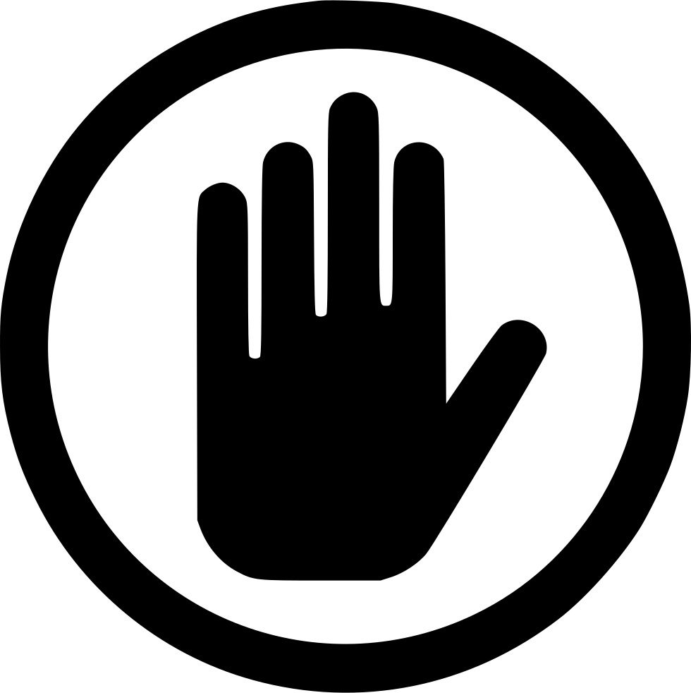 Hand Warning Comments - Iconfinder - Free Transparent PNG Download - PNGkey