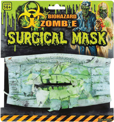 Biohazard Zombie Surgical Mask - Biohazard Printed Surgical Mask ...
