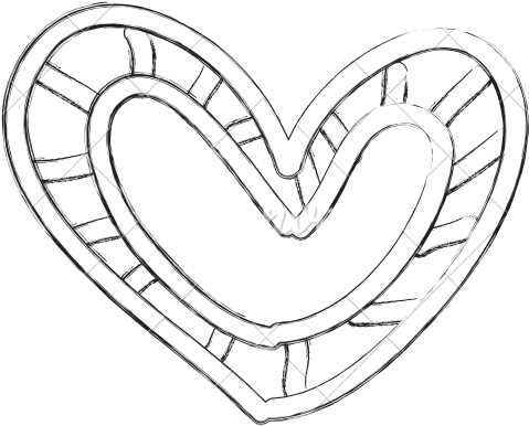 Beautiful Heart Drawing Icon - Drawing - Free Transparent PNG Download ...
