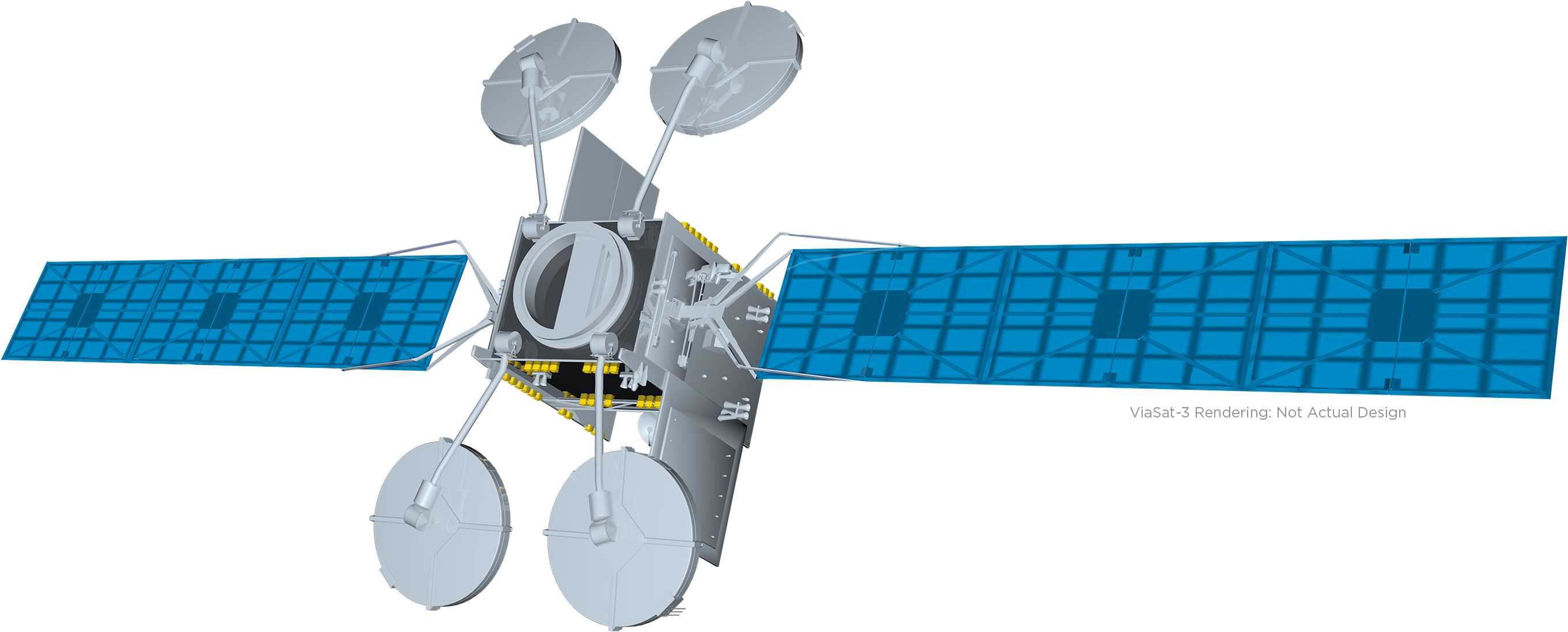 Viasat-3 Satellite Rendering - Viasat Satellite Png - Free Transparent ...