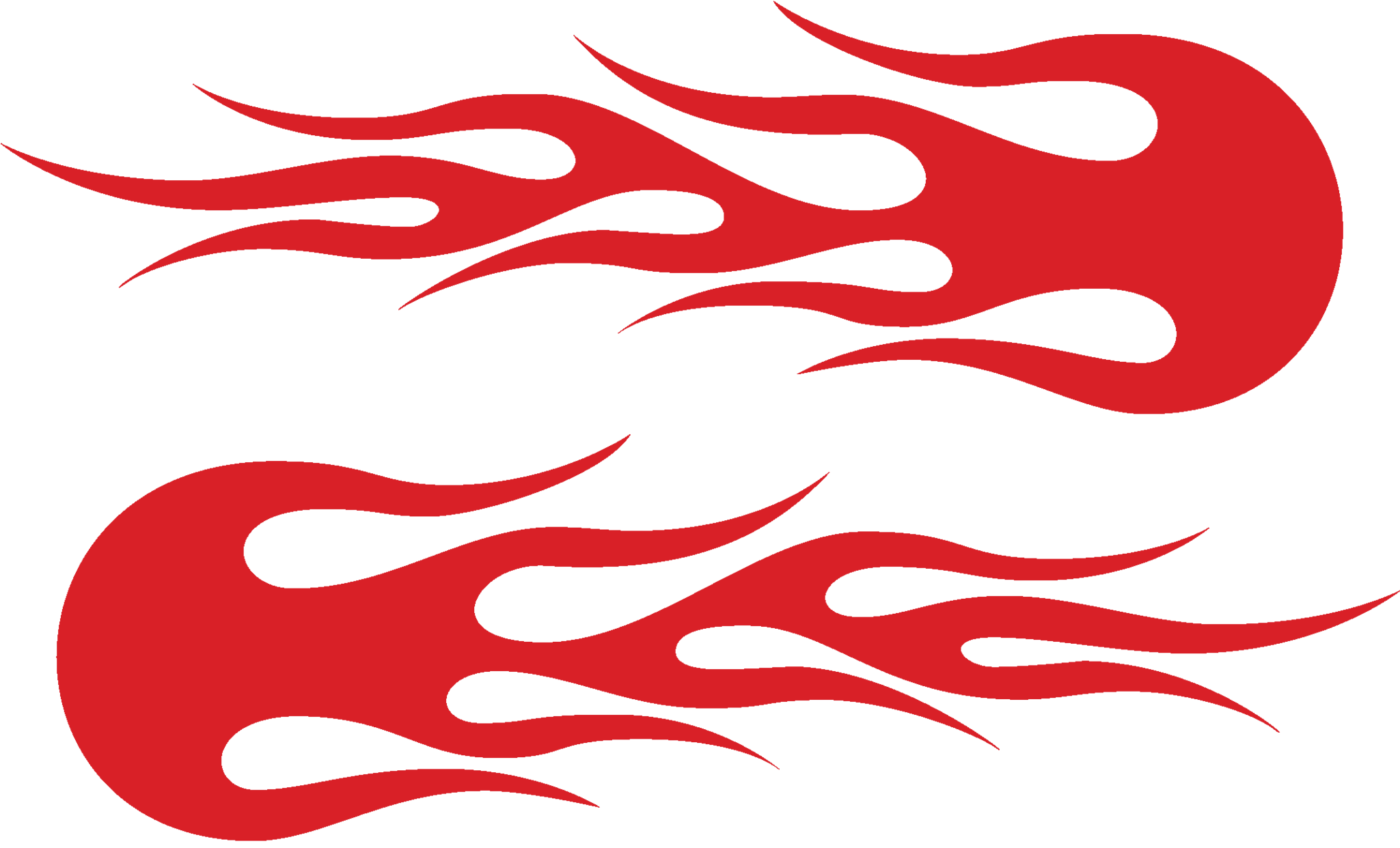 Flames Vinyl Graphic Decal Sticker - Comet Flame Stencil 12 Inch At ...