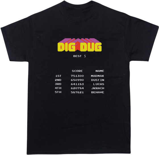 Download Stranger Things Dig Dug T-shirt - Black Lives Matter Artifact ...