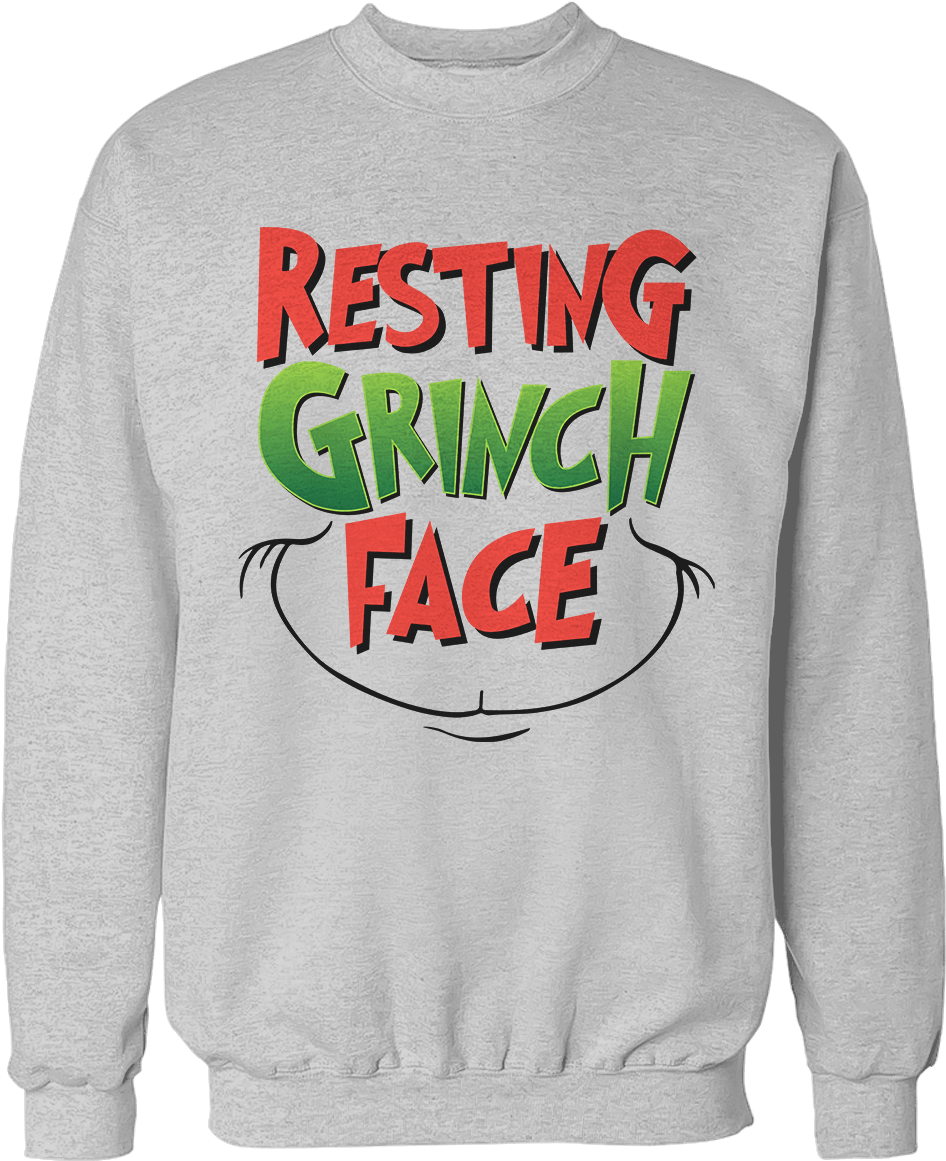 Download Resting Grinch Face Unisex Sweatshirt Resting Grinch - Vampire ...