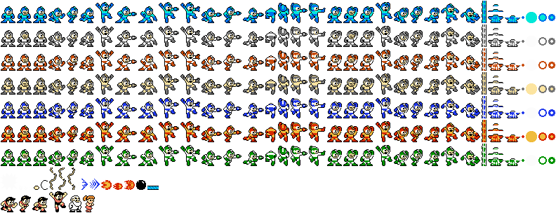 Megaman Nes Sprites