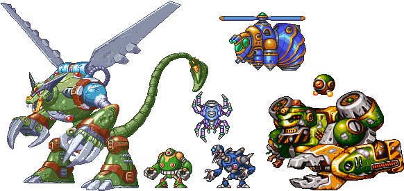 Download Mechaniloid Sprites-edit - Megaman X PNG Image with No ...
