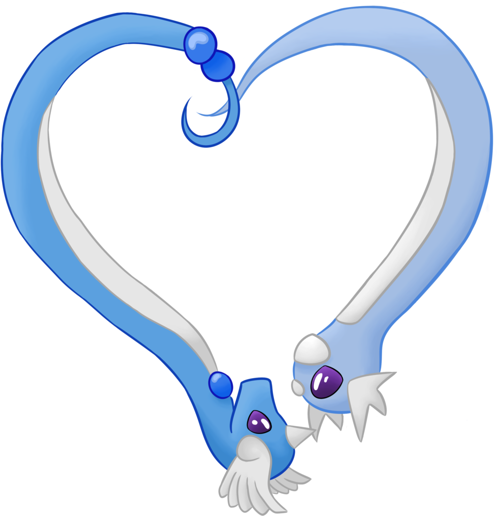 Download 219kib, 1024x1024, Dratini And Dragonair Heart By Dracolein ...