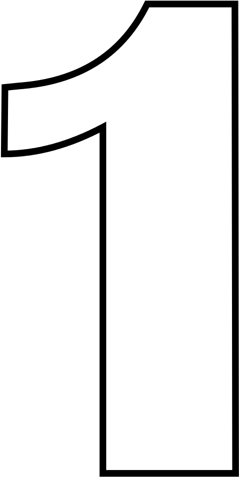 Download Numbers Drawing One Png Library - Drawing Of Number 1 PNG ...