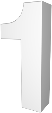 Download Number 1 3d Png - 1 In 3d Letters PNG Image with No Background ...