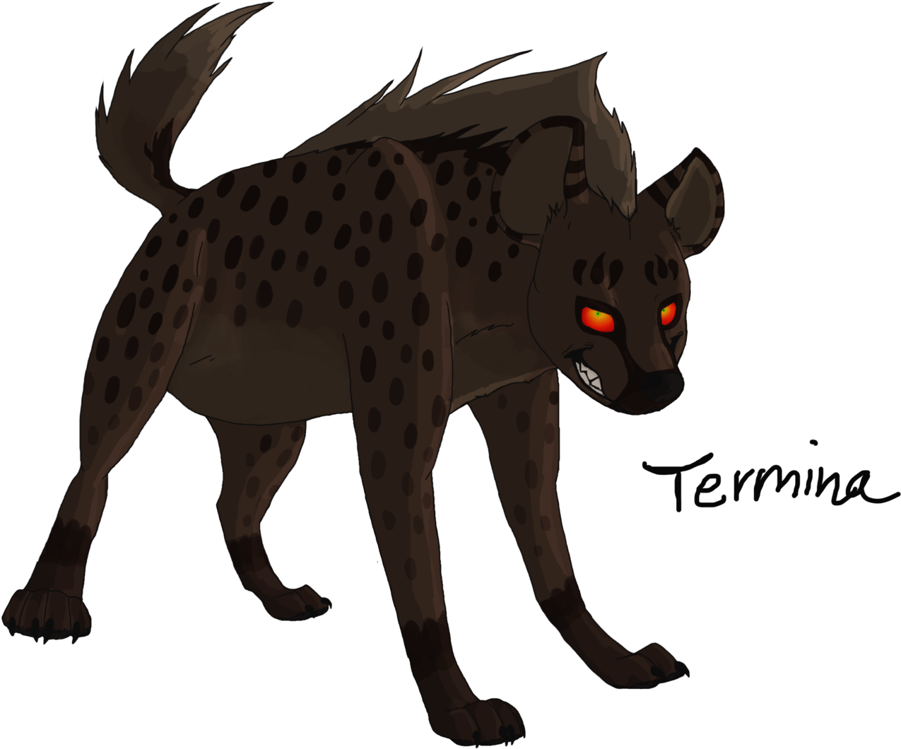 Download Termina By Fire - Deviantart Hyena PNG Image with No ...