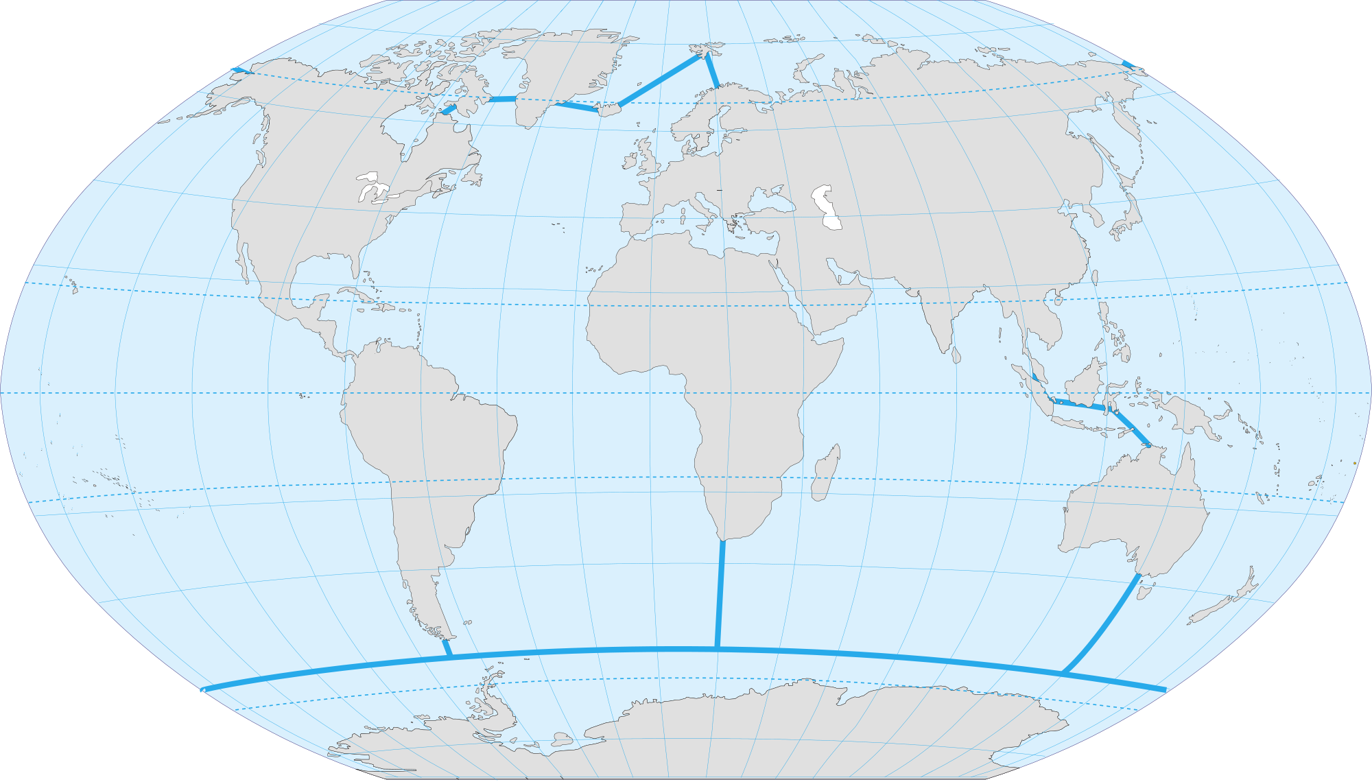 Open - World Map Oceans - Free Transparent PNG Download - PNGkey