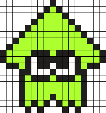 Download Splatoon Squid Ling Green Perler Bead Pattern / Bead ...