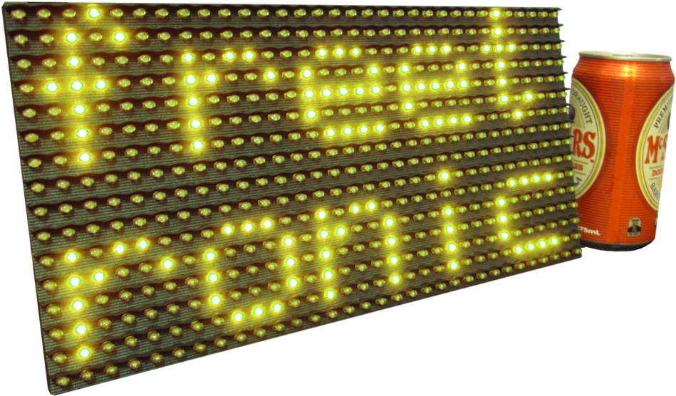 Download Yellow Led Dot Matrix Display Panel - Yellow Led Dot Matrix ...