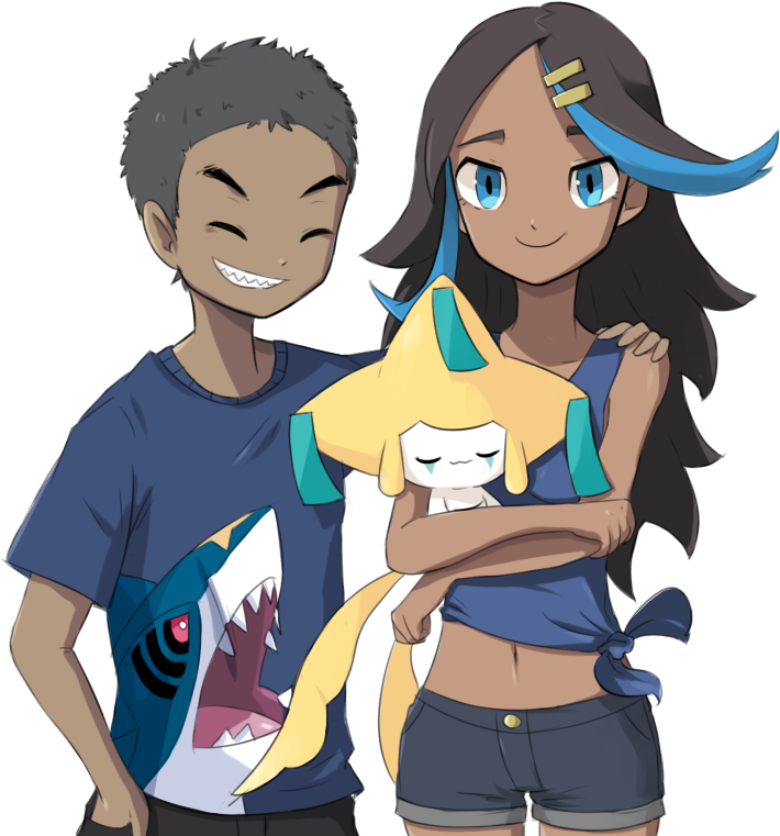 Download “with Archie And Jirachi ” - Pokemon Archie And Shelly PNG ...