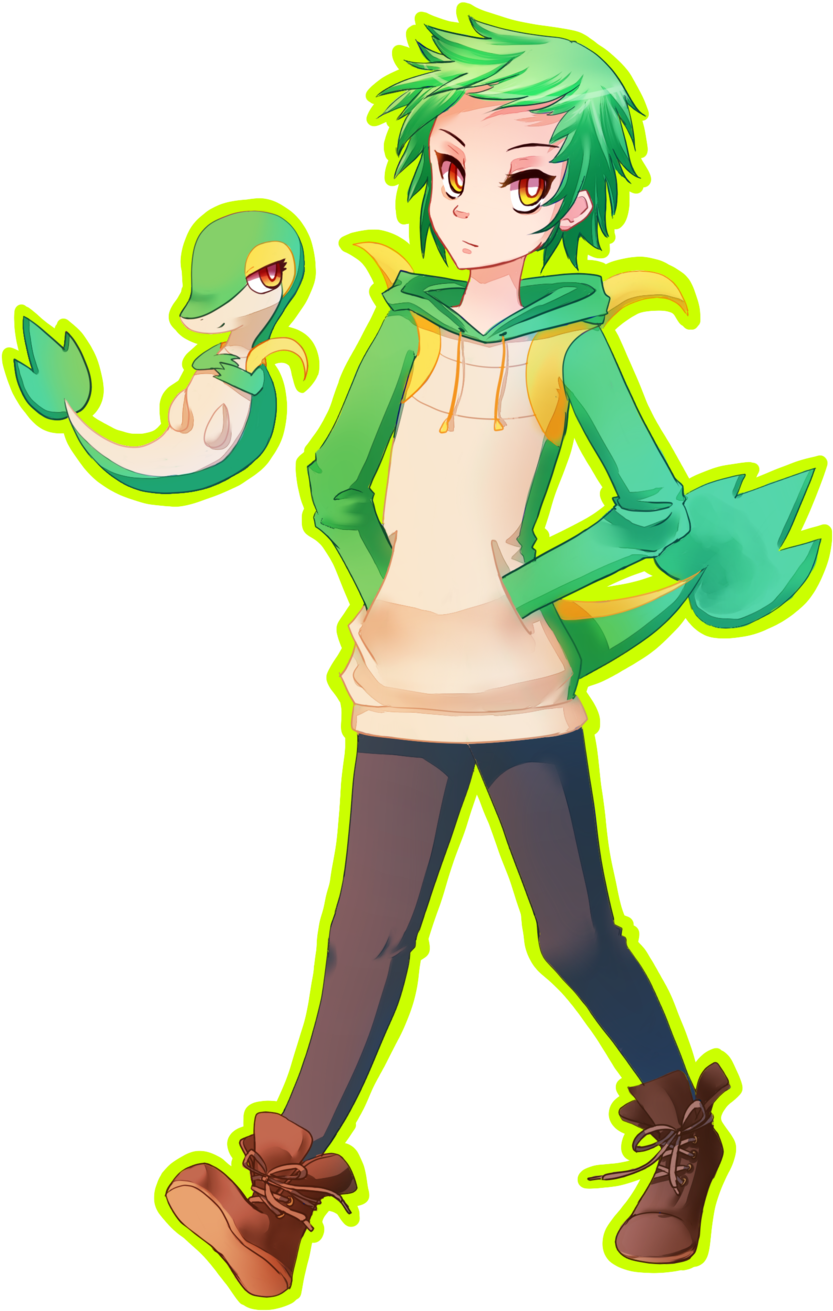 Download Snivy Gijinka By Nanidani On Deviantart - Pokemon Snivy Humano ...