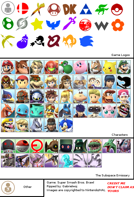 Download Smashbros Icon - Super Smash Bros Brawl Icons PNG Image with ...