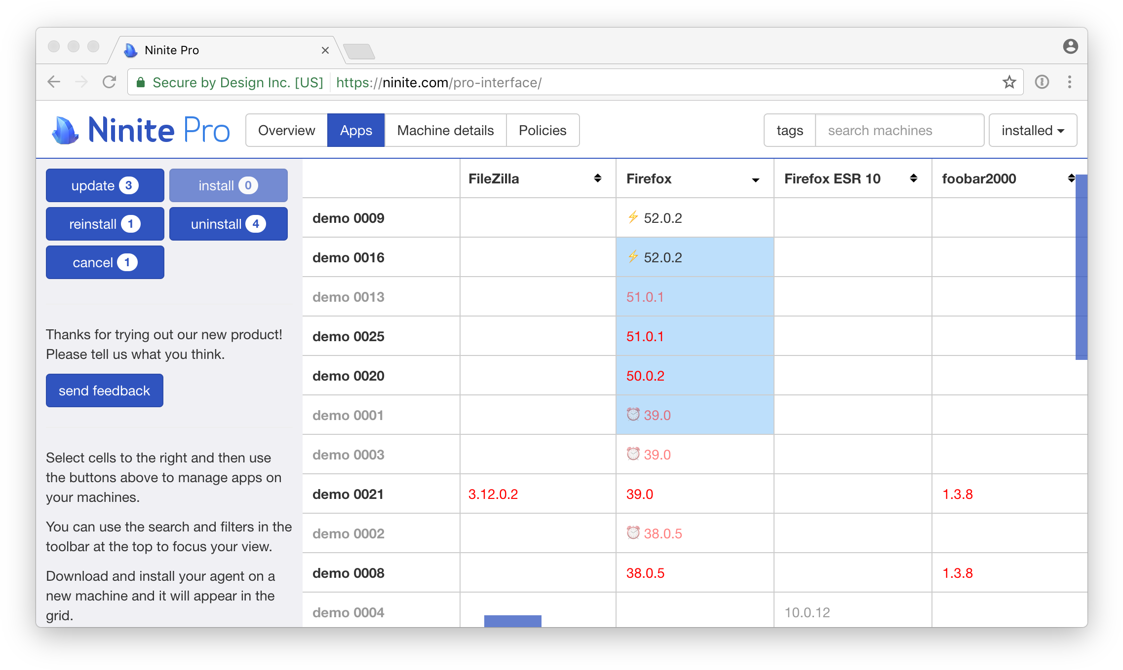 Download Ninite Pro's New Web Interface - Ninite Pro Interface PNG ...