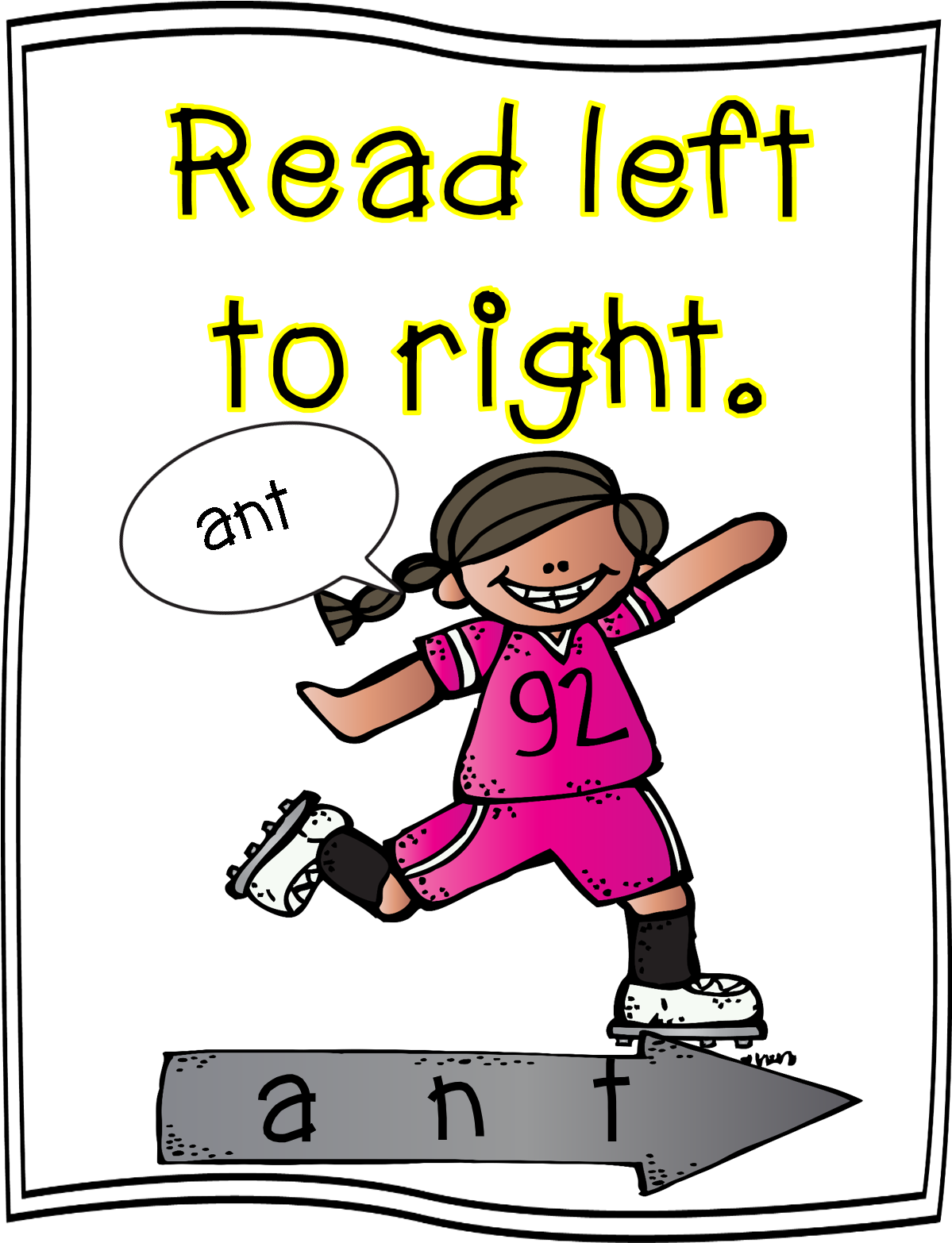 Download Word Strategy Posters - Read Left To Right PNG Image with No ...