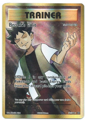 Download Brock's Grit Trainer Full Art Pokemon Card Xy Evolutions PNG ...