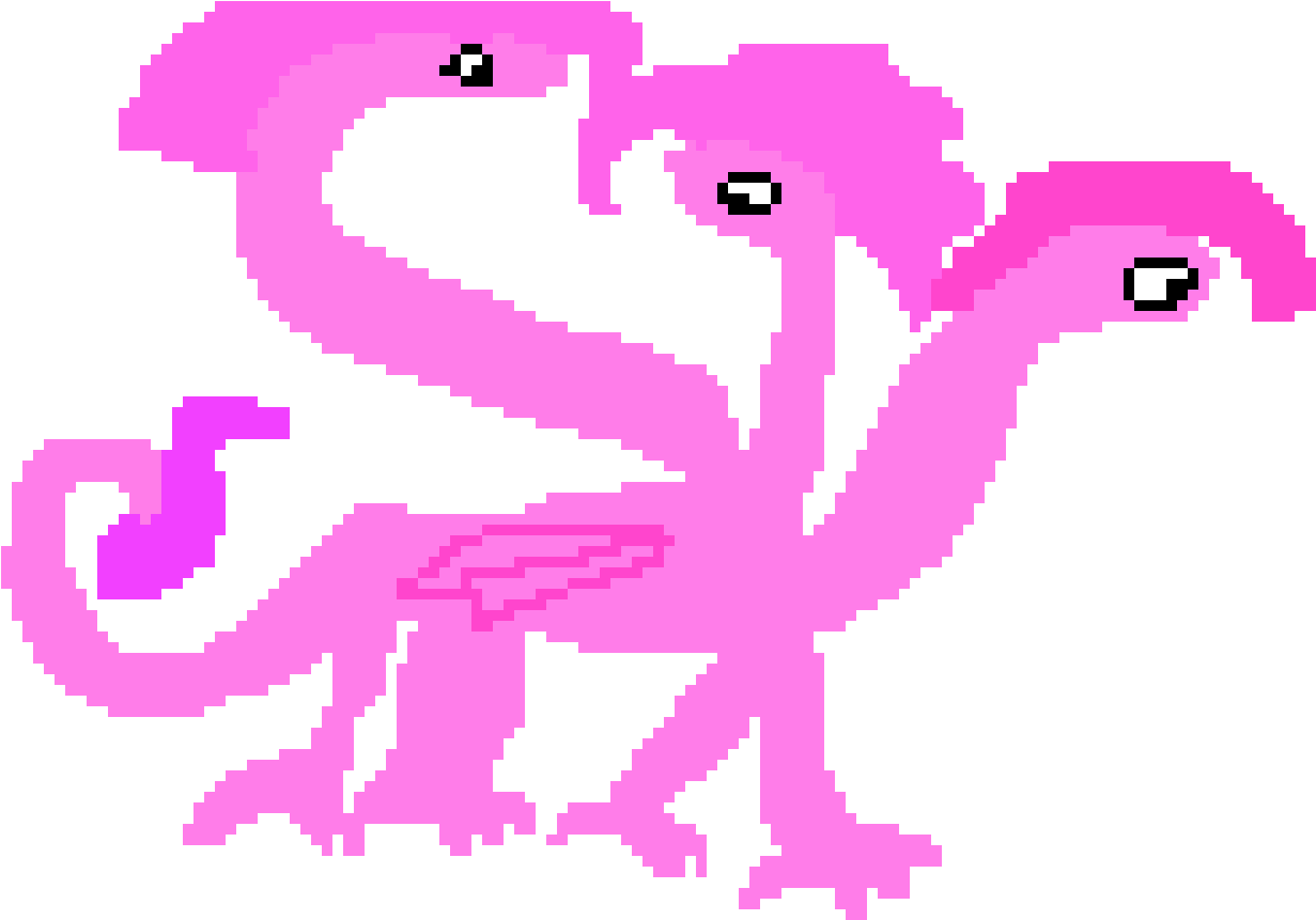 Download Pinkie Pie As Hydra - Pixel Art PNG Image with No Background ...
