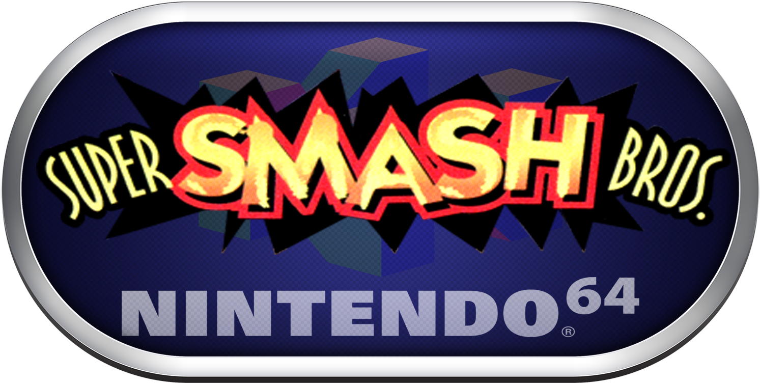 Download N64 Silver Ring Clear Game Logo Set - Super Smash Bros 64 PNG ...
