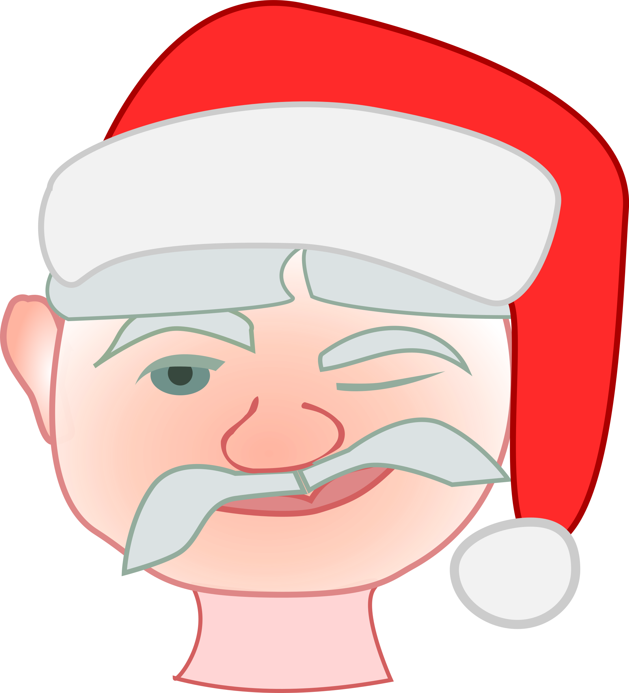 Download This Free Icons Png Design Of Santa Winking PNG Image with No ...