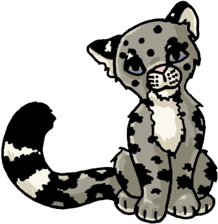 Chibi Snow Leopard By Kzerina On Deviantart - Snow Leopard Cartoon Chibi - Free Transparent PNG ...