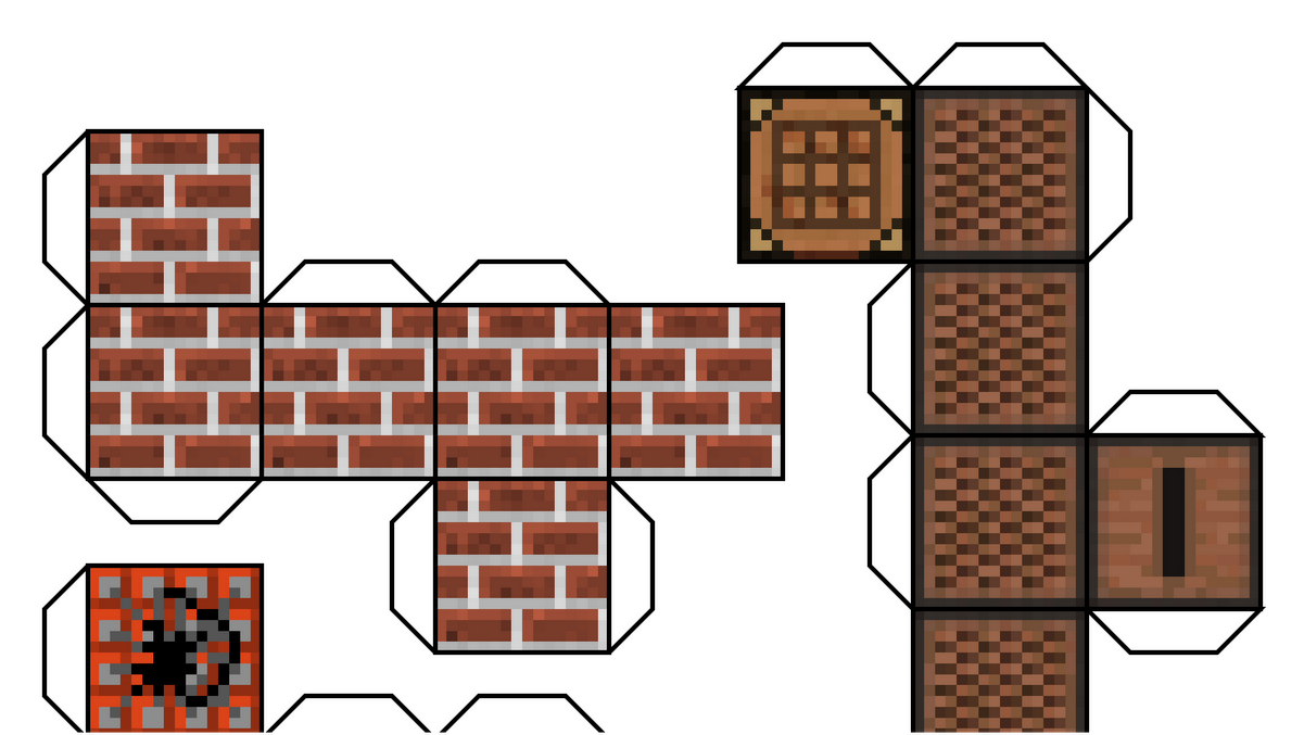 เขียนโดย - Minecraft Papercraft - Free Transparent PNG Download - PNGkey